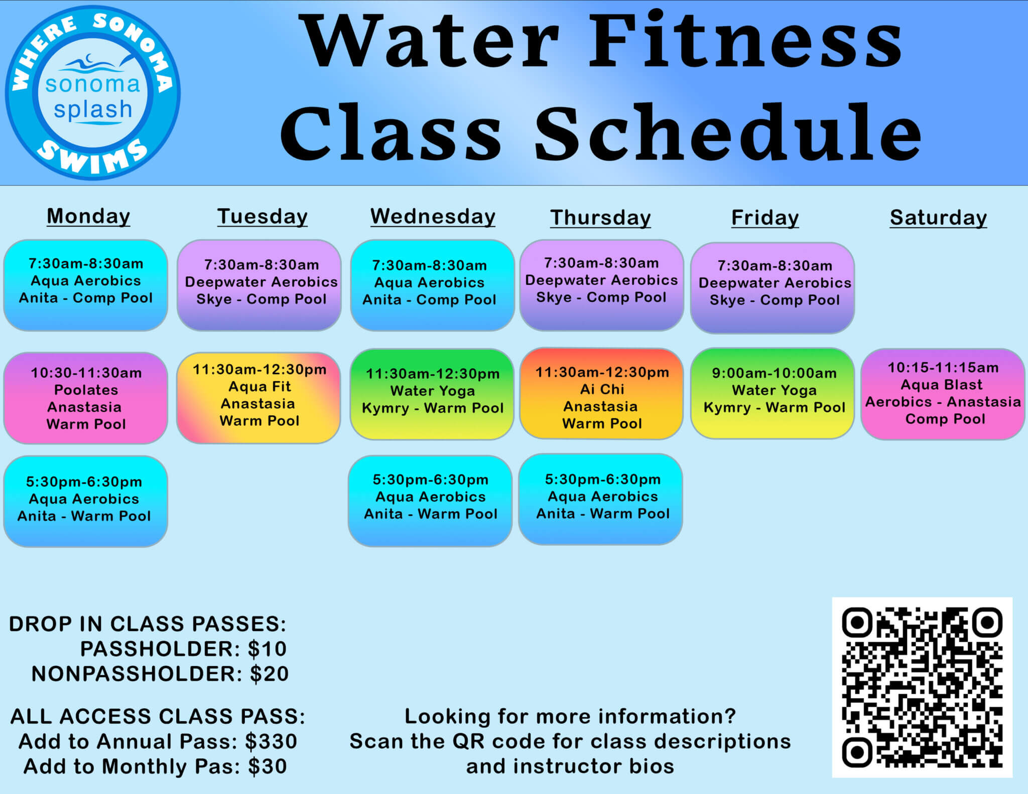 Water Fitness Classes – Sonoma Splash